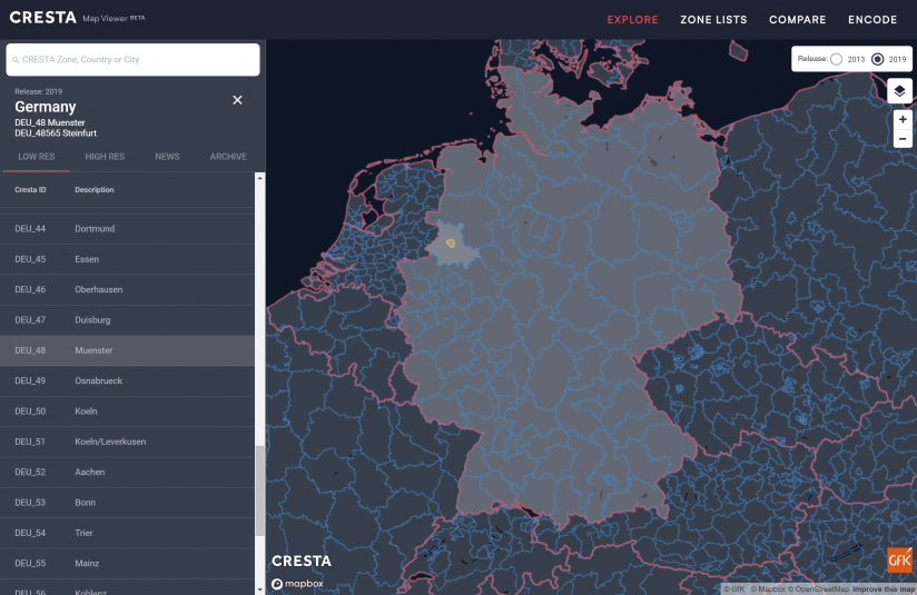 CRESTA Map Viewer – mp technology - Enterprise Software Development